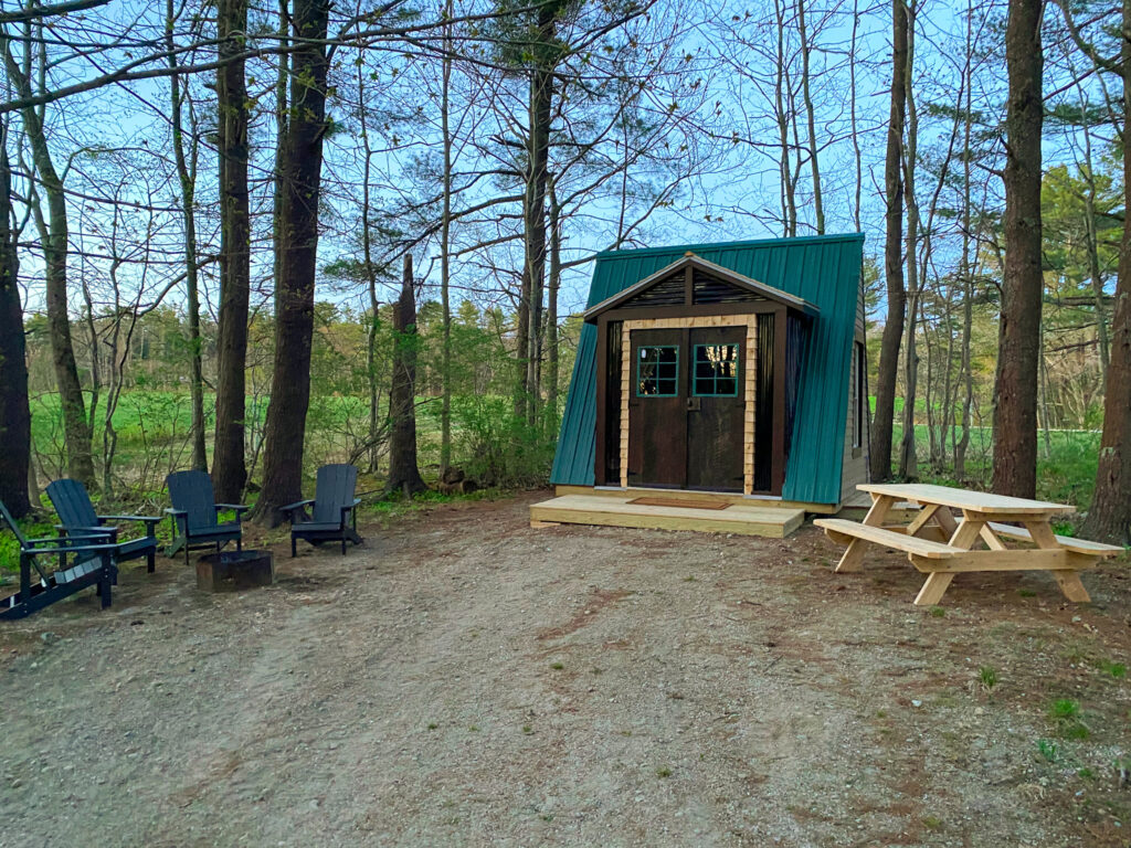 A-Frame Cabins, Comfort Camping & Wicked Easy Camping - Wolfe's Neck ...